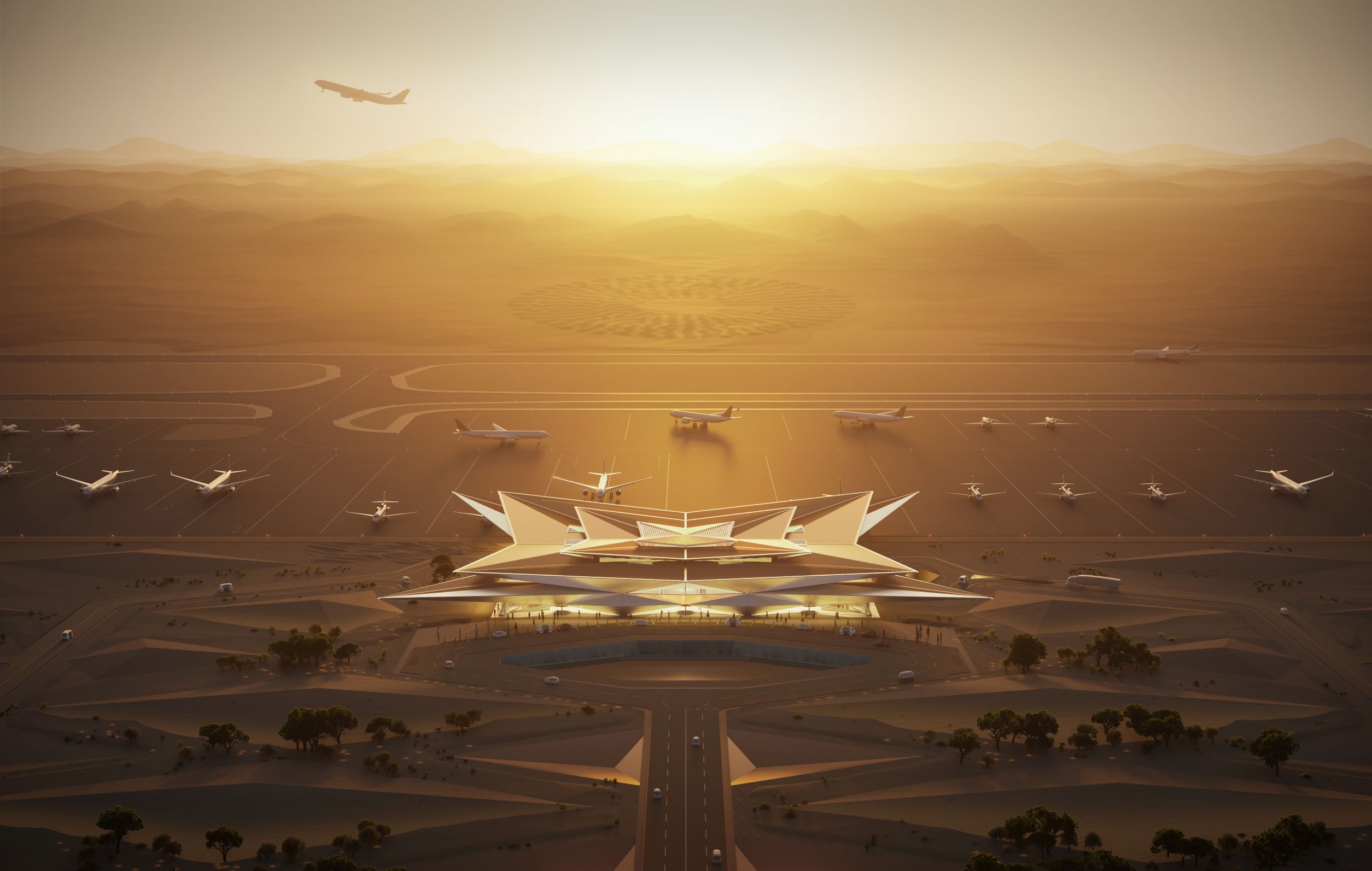 Foster +Partners to design AMAALA’s mirage inspired airport