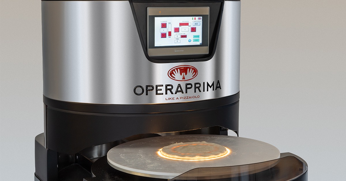 OperaPrima, the automatic pizza shaper, launches its pizza doughs