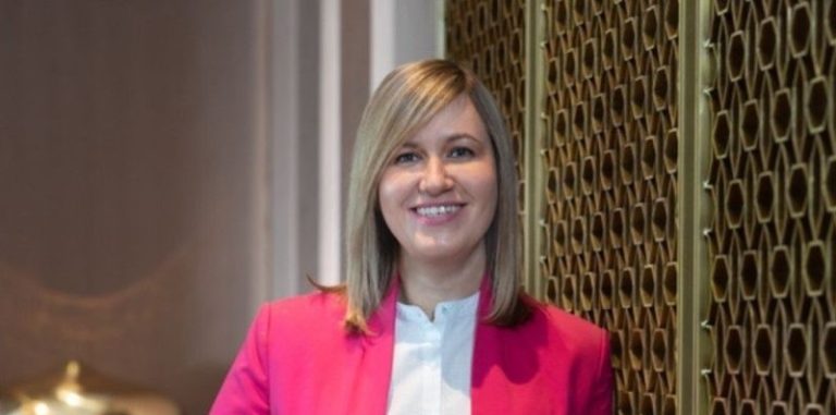 Ksenia Novikova as hotel manager of Four Seasons Hotel Kuwait